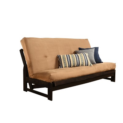 Full Geneva Coil Spring Mattress Futon Peat Suede - Dual Comfort : Target