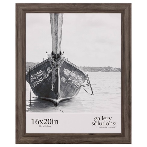 Gallery Solutions 16"x20" Wall Photo Frame Gray : Target