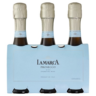 La Marca Prosecco Sparkling Wine - 3pk/187ml Mini Bottles : Target