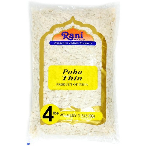Poha Thin (flattened Rice) - 64oz (4lbs) 1.81kg - Rani Brand Authentic ...
