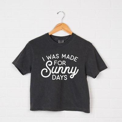 Simply Sage Market Women's I Was Made For Sunny Days Cursive Short ...