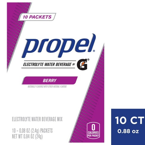 Propel Zero Berry Water Beverage Mix - 10pk/0.08oz Pouches : Target
