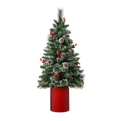 2.5ft Pre-lit Led Classic Wall Artificial Christmas Tree - Haute Décor ...