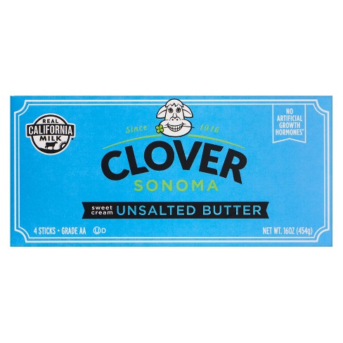 Clover Sonoma Unsalted Butter - 16oz/4ct Sticks : Target