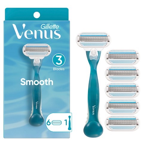 Venus Smooth Value Pack Razor - Handle + 6 Blade Refills : Target