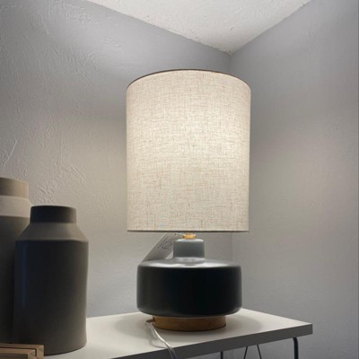 Ceramic Table Lamp With Wood Base - Threshold™ : Target