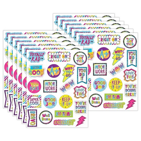 Teacher Created Resources® Brights 4ever Stickers, 120 Per Pack, 12 ...