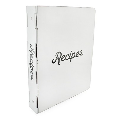 Outshine Co White Wooden Recipe Box With Cards And Dividers : Target