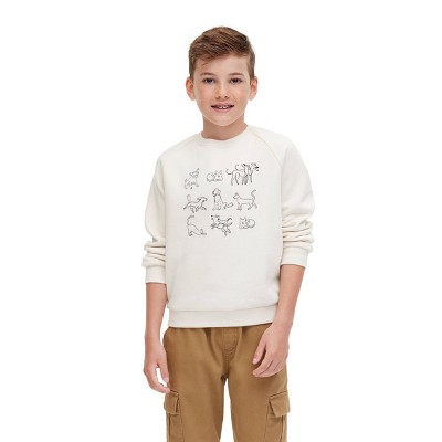 Kids' Pet Graphic Sweatshirt - Cream - The Cuddle Collab - M : Target
