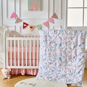 Gardenia 4-Piece Floral Nursery Baby Crib Bedding Set by Sweet Home ...