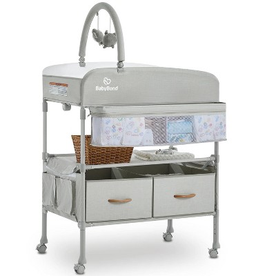 Babybond Portable Baby Changing Table,plus Beige : Target