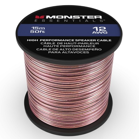 Monster Copper Clad Aluminum (cca) Speaker Wire Cable Spool - Ideal For ...