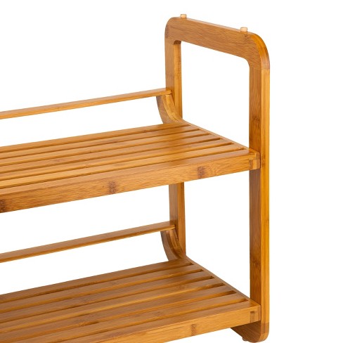 Organize It All 2 Tier Stackable Shoe Rack Lohas Collection : Target
