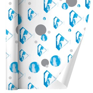 Superman 2025 Movie Cloud Shield Gift Wrap Wrapping Paper Roll 30" x 72 ...