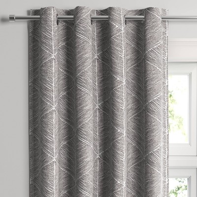 1pc 50"x95" Blackout Modern Stroke Window Curtain Panel Gray - Project ...
