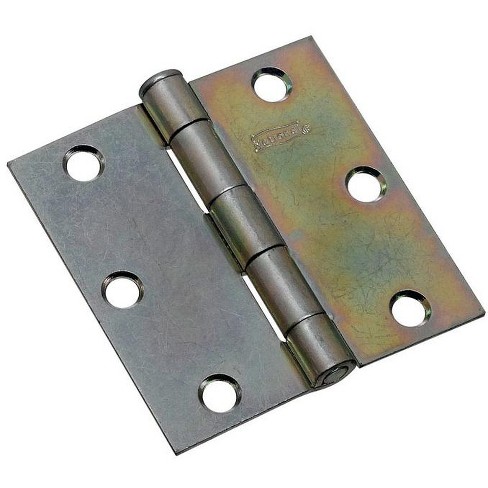 National Hardware 3 In. L Zinc-plated Broad Hinge 2 Pk : Target