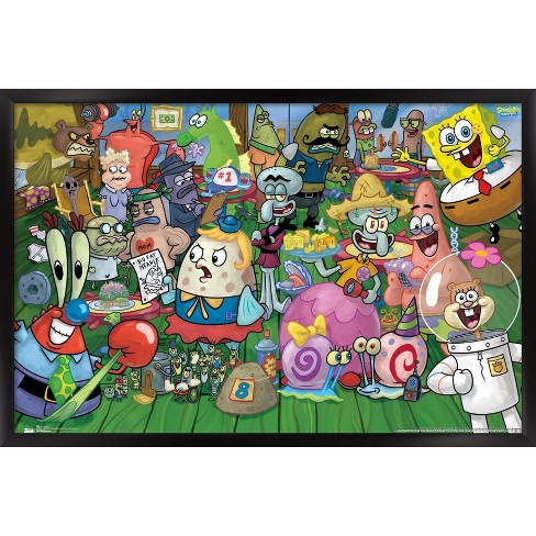 Trends International Nickelodeon Spongebob - Character Framed Wall ...