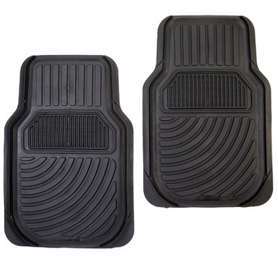 Zone Tech All Weather Rubber Car Interior Floor Mats 3-piece Trimmable ...