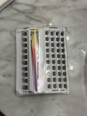 Kiss Impress Press-on Falsies No-glue False Eyelash Clusters Kit ...