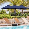 Celebalcony 16FT Large Patio Umbrella with Base, Outdoor Double-Sided ...