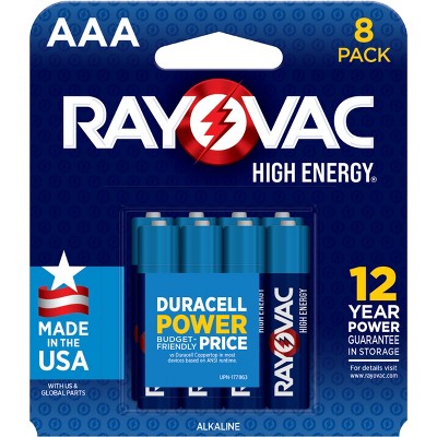 Rayovac Fusion 8pk Aaa Batteries – Alkaline Battery : Target
