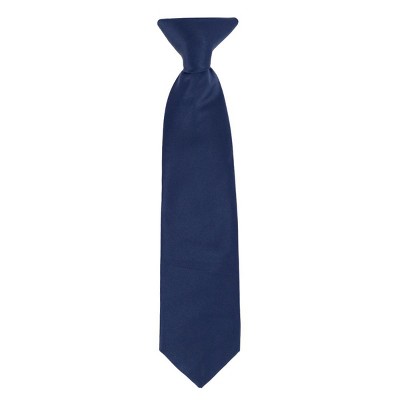 Ctm Boy's Clip On Classic Tie, 11 Inch, Navy : Target