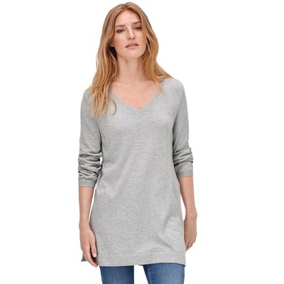 Ellos Women's Plus Size Button Trim Pullover Sweater, 22/24 - Deep ...