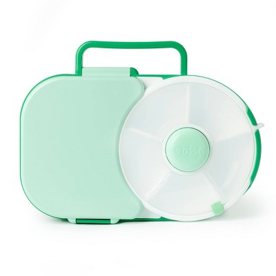 Gobe Kids' Bento Style Lunchbox With Snack Spinner - Sage Green : Target