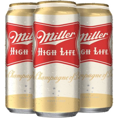 Miller High Life Beer - 4pk/16 Fl Oz Cans : Target