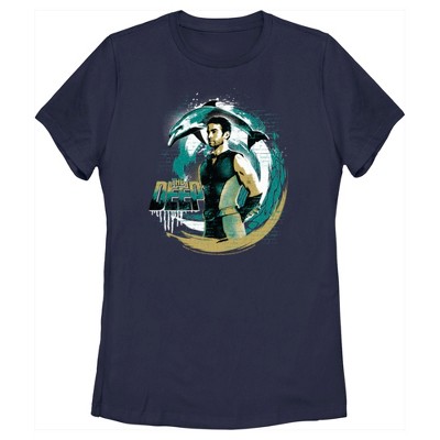 Women's The Boys The Deep Dolphin Portrait T-shirt : Target