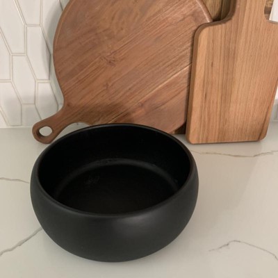 54oz Acacia Modern Serving Bowl Black - Threshold™ : Target