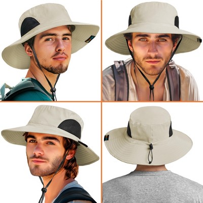 Sun Cube Wide Brim Sun Hat Adults, Fishing Hats Sun Uv Protection ...