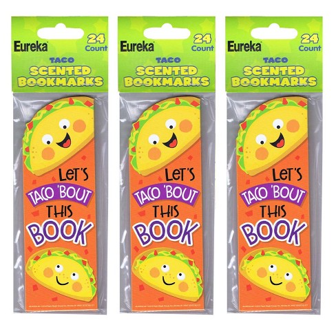 Eureka® Taco Scented Bookmarks, 24 Per Pack, 3 Packs : Target