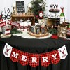 Big Dot Of Happiness Prancing Plaid - Christmas Buffalo Plaid Bunting ...