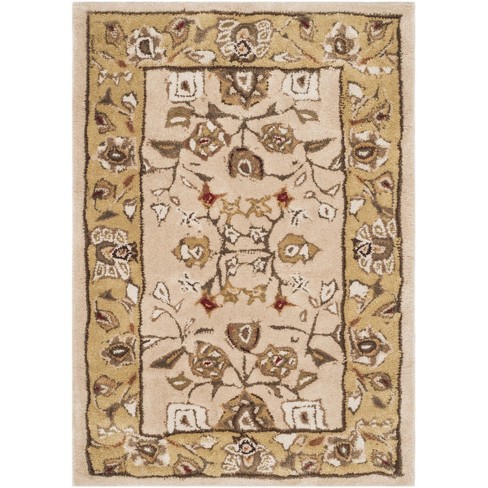 Total Performance Tlp721 Hand Hooked Accent Rug - Ivory/gold - 3'x5 ...