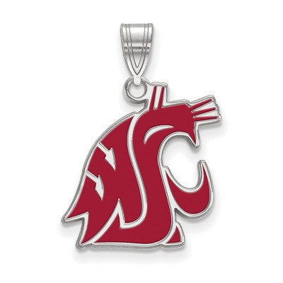 Black Bow Jewelry Sterling Silver Washington State Cougars Ncaa Large ...