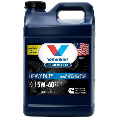 Valvoline Premium Blue One Solution Diesel Engine Oil Sae 15w-40 2.5 Ga ...