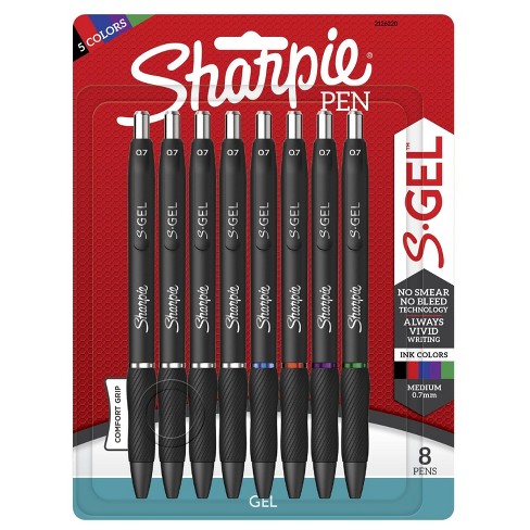 Sharpie 8pk Gel Pens S-Gel 0.7mm Multicolor : Target