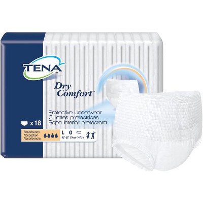 TENA Dry Comfort Protective Incontinence Underwear, Moderate Absorbency ...