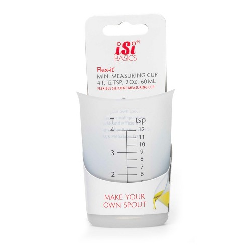 Isi Basics Silicone Flexible Clear Measuring Cup, 2 Ounce : Target