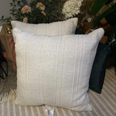 Oversized Textural Woven Throw Pillow Cream - Threshold™ : Target
