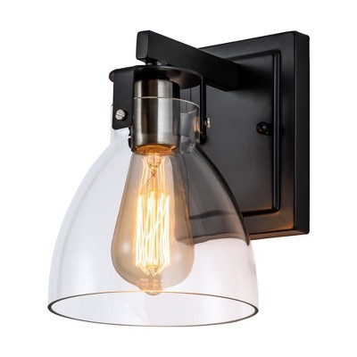 C Cattleya Modern Black Aluminum Led Wall Light : Target