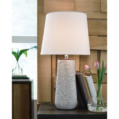 Signature Design By Ashley (set Of 2) Clarkland Table Lamps White ...