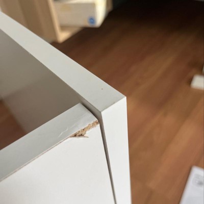 Modern 4 Drawer Dresser White - Room Essentials™: Laminated ...