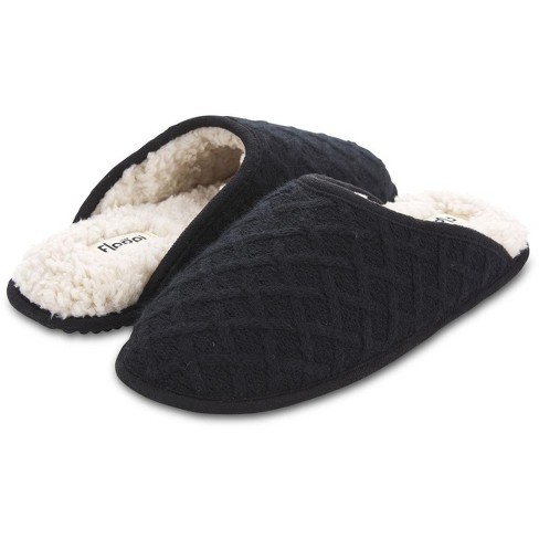 Floopi Women's Isabel Lattice Knit Scuff Slippers : Target