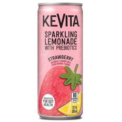 Kevita Strawberry Sparkling Prebiotic Lemonade - 12 Fl Oz : Target
