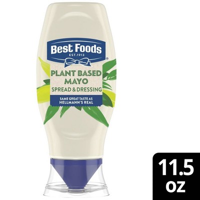 Best Foods Plant Based Vegan Mayo Dressing And Sandwich Spread – 11.5oz ...