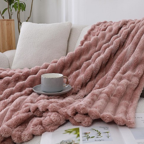 Kate Aurora Modern Lux Ultra Soft & Plush Ribbed Accent Throw Blanket ...