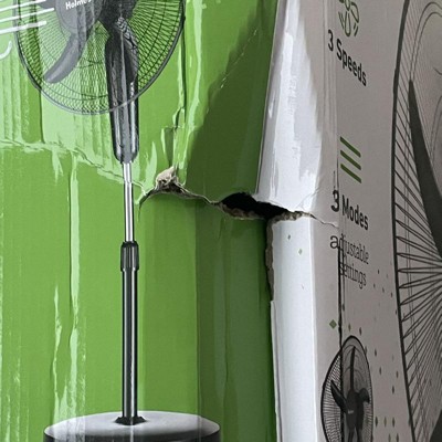 Holmes 18" Digital Oscillating 3 Speed Stand Fan With Remote Control ...