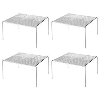 Mdesign Metal Square Kitchen Organizer Storage Shelves, 4 Pack : Target